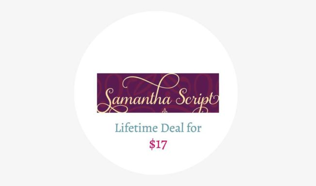 Beautiful Samantha Script Font Bundle | Lifetimo.com