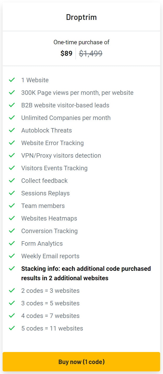 Droptrim Lifetime Deal | Lifetimo.com
