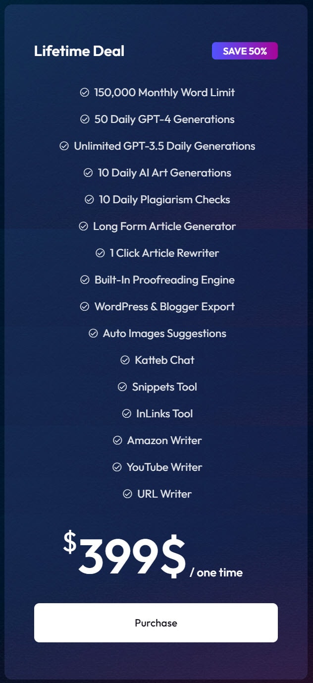 Katteb Black Friday Lifetime Deal | Get $250 OFF | Lifetimo.com