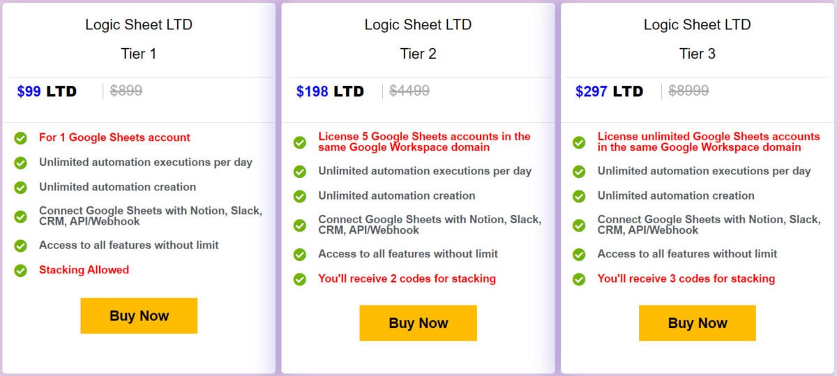 Logic Sheet Lifetime Deal | Automate Your Spreadsheet | Lifetimo.com