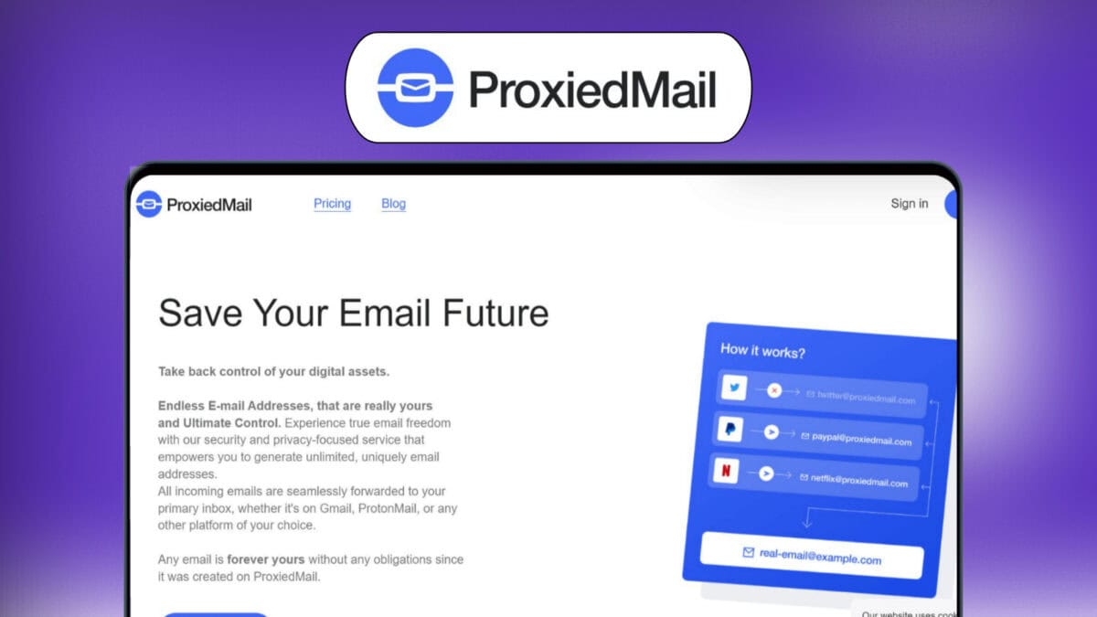ProxiedMail Lifetime Deal ️ Secure Your Inbox with Disposable Emails | Lifetimo.com