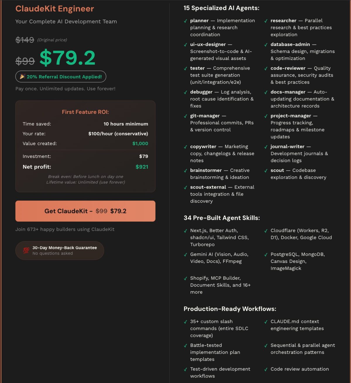 ClaudeKit Lifetime Deal | AI Agent Team for Production Code | Lifetimo.com